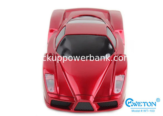 USB Car Shaped Portable Gift  ABS Power Bank 6000mAh For Mobile Phones supplier