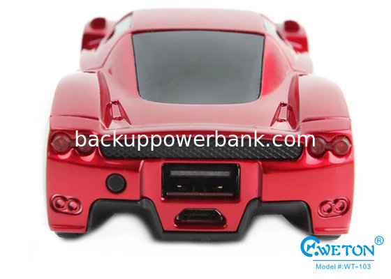 USB Car Shaped Portable Gift  ABS Power Bank 6000mAh For Mobile Phones supplier