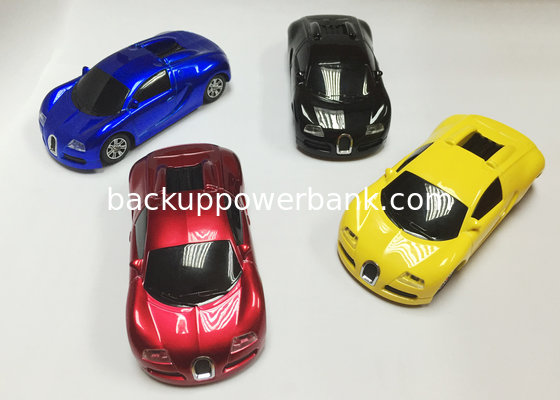 LED Torch 6000mAh Portable Power Banks , Bugatti Car Shaped Portable Battery Pack supplier