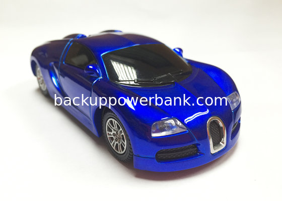 Elegant Blue 6000mAh Car Shaped Power Bank , ABS 5V Backup Power Bank supplier