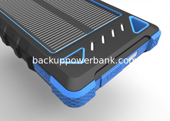 Outdoor Sports 16000mah Solar Power Bank Waterproof / Dustproof supplier
