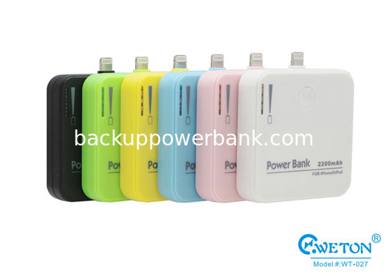 2200mAh Mini USB iPhone Backup Power Bank For Emergencies / Gifts supplier