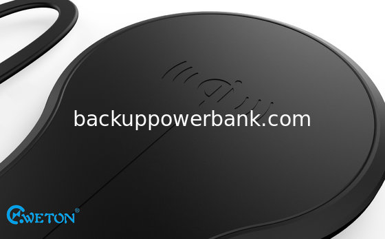 Black 5V 1A Waterproof Power Bank Cell Phone Wireless Charging Pad supplier