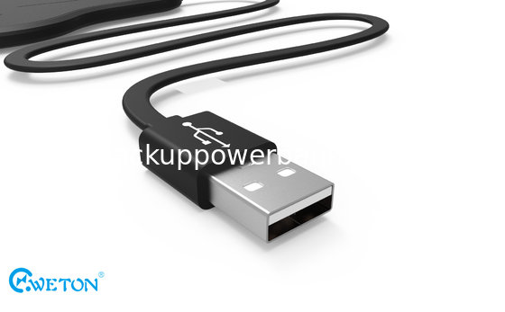 Black 5V 1A Waterproof Power Bank Cell Phone Wireless Charging Pad supplier