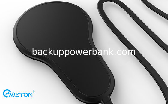 Black 5V 1A Waterproof Power Bank Cell Phone Wireless Charging Pad supplier