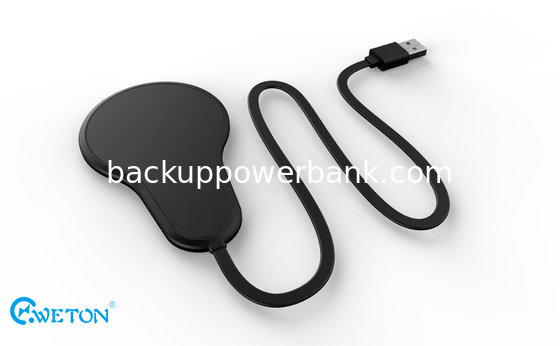 Black 5V 1A Waterproof Power Bank Cell Phone Wireless Charging Pad supplier