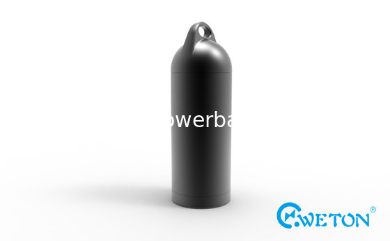 Black 600mAh Portable Gift Power Bank Built in Plug Output For Smartphone supplier