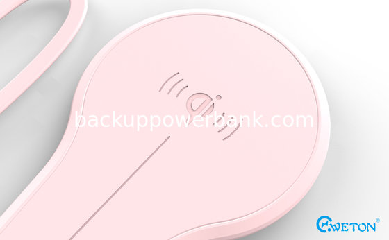 Pink Anti - skidding Silicon Case Waterproof  Wireless Charger For Mobile Phones supplier
