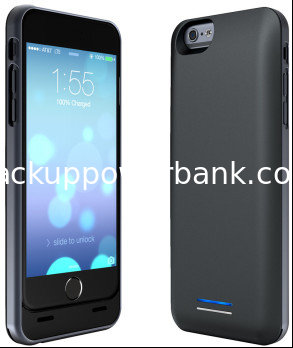 MFI Approval 4600mAh Iphone Backup Battery Case iPhone6S Plus Double Battery Charger Case supplier