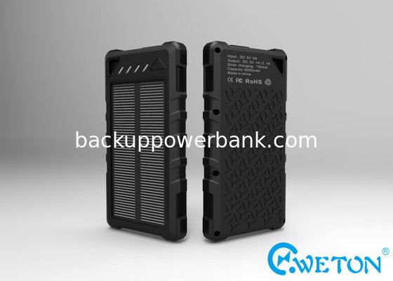 8000mAh IP64 Waterproof Portable Solar Power Charger supplier
