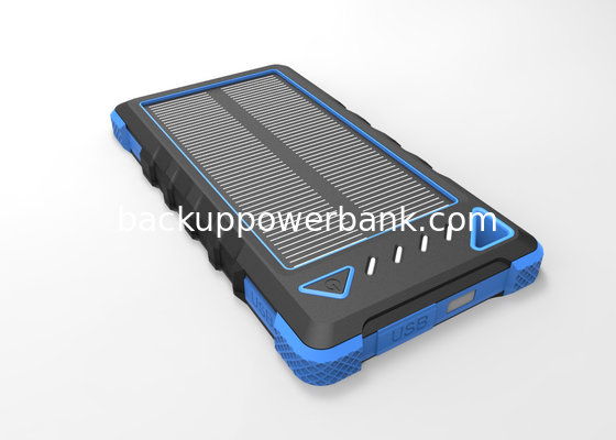 A Grade Solar Panel Blue 8000mAh Rain-proof Solar Power Charger for Smartphones supplier
