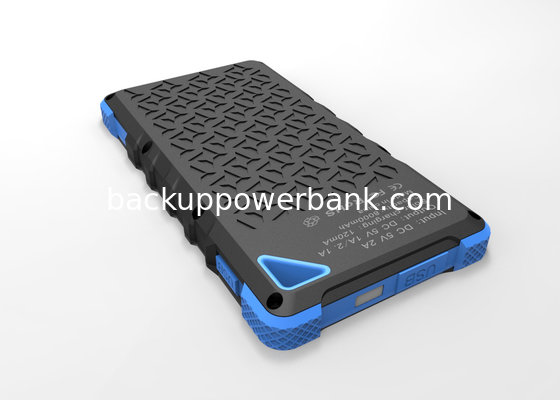 A Grade Solar Panel Blue 8000mAh Rain-proof Solar Power Charger for Smartphones supplier