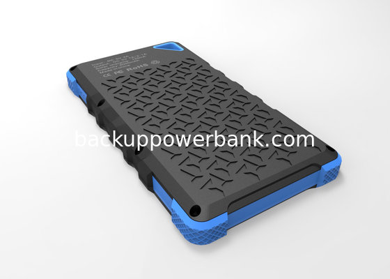 A Grade Solar Panel Blue 8000mAh Rain-proof Solar Power Charger for Smartphones supplier