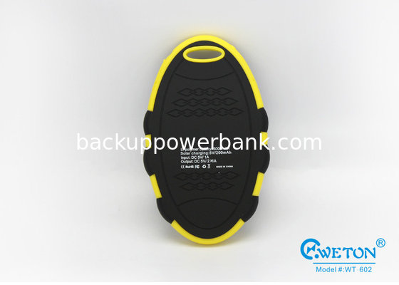 5000mAh Shockproof Li-Polymer Solar Power Charger for Mobile Phone / MP3 supplier