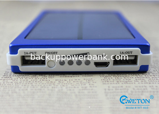 Thin Solar Rechargeable Portable Power Bank , Travel Tablet PC Power Backup supplier