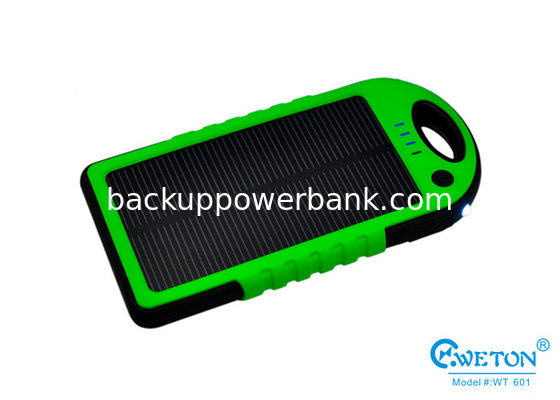 Mobile Phone / Laptop 5000 mAh Shockproof Solar energy Power Bank supplier