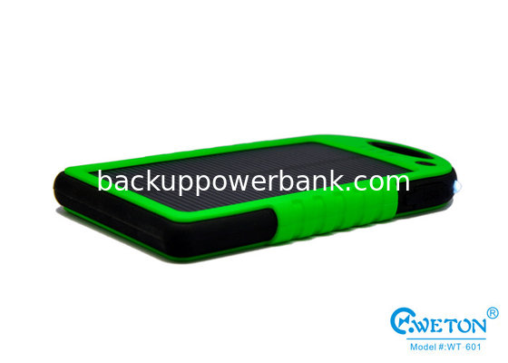 Mobile Phone / Laptop 5000 mAh Shockproof Solar energy Power Bank supplier