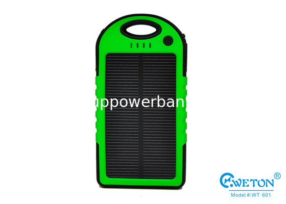 4000mAh Portable Solar panel Power Bank , Shockproof Li-polymer Mobile Power Bank supplier