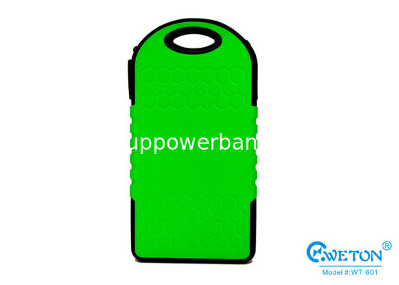 4000mAh Portable Solar panel Power Bank , Shockproof Li-polymer Mobile Power Bank supplier