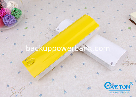 Universal Pocket Mobile Phone 4400mAh Gift Power Bank With Torch , External Battery Pack supplier