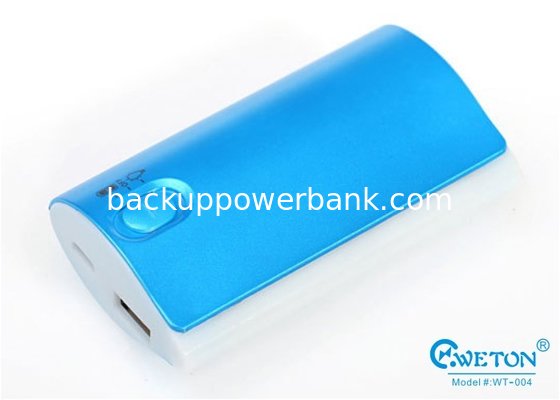 Blue Multi Function Mobile Portable Backup Power Bank With Lighting Lantern 6000mAh supplier