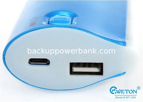 Blue Multi Function Mobile Portable Backup Power Bank With Lighting Lantern 6000mAh supplier