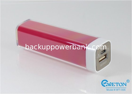 Custom Mini Lipstick Plastic Power Bank Of Samsung 18650 Li-ion cells supplier