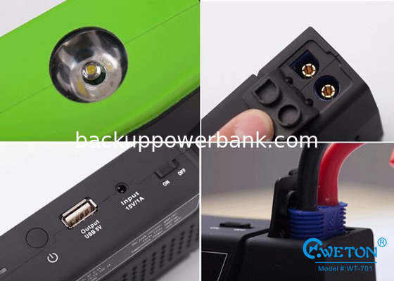 Portable Cellphone Backup Emergency Charger Car Jump Starter Power Bank of Li-polymer cell supplier