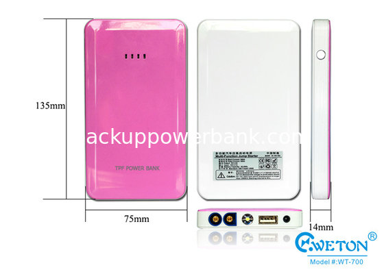 5400mAh Compact Car Jump Starter Power Bank , Portable Fast Charging Power Bank supplier