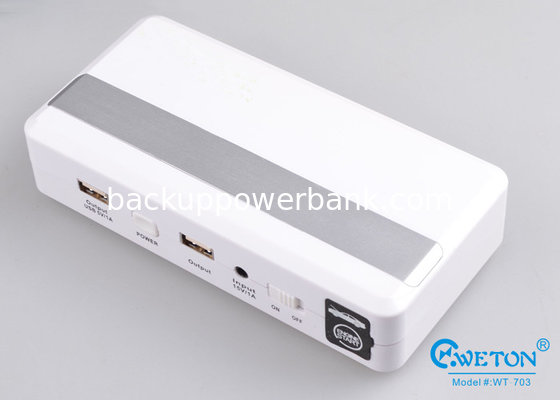 Small Pocket Dual USB Mobile auto Car Jump Starter Power Bank For 12V Vehicle supplier