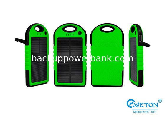 Outdoor sport Universal Dual USB Portable Solar Charger Power Bank For Samsung / Motorola / HTC supplier