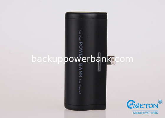 Black Portable 3000mah external backup battery charger case For iPhone 5S iPhone 5C supplier