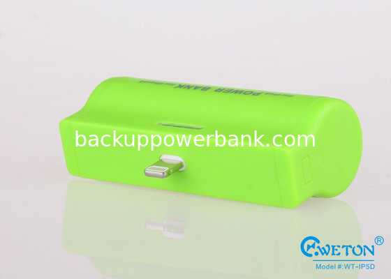 Mini Green 3000 mAh  iPhone 5S / iPhone 5C Backup Battery Power station supplier