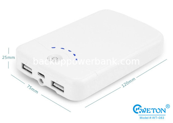 Thin Rechargeable Dual USB Power Bank 12000mAh For Motorola / HTC Android Phones supplier