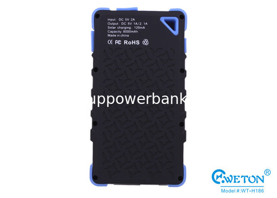 Dual USB Solar Power Bank 8000 mAh Suitable For iPhone 6 iPads Smartphones supplier