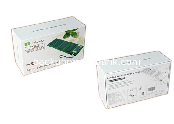 5W Foldable Solar Charger With Built-in 7000mAh Li-polymer Power Bank 1.5W Torch supplier