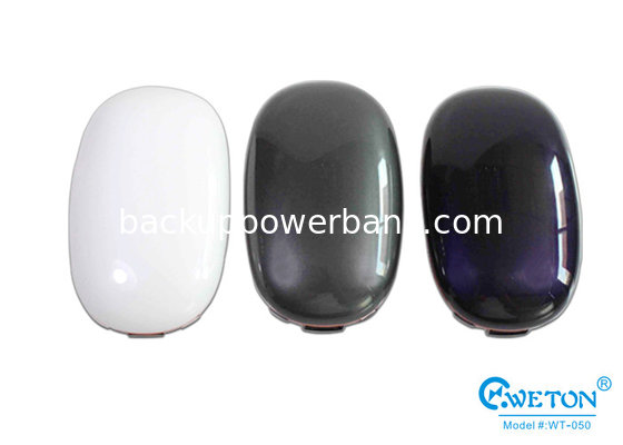 Bean Shaped Mini Backup Power Bank 6000mAh for iPhones / Smartphones / Tablets supplier