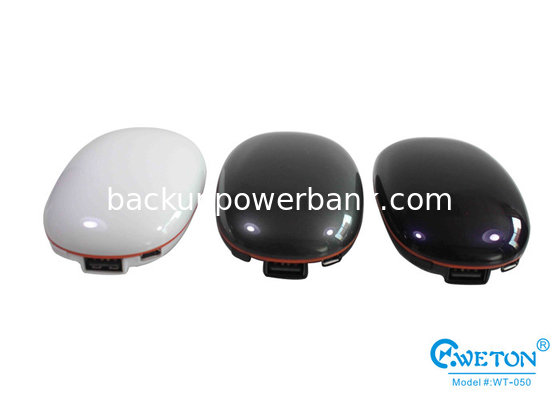 Bean Shaped Mini Backup Power Bank 6000mAh for iPhones / Smartphones / Tablets supplier