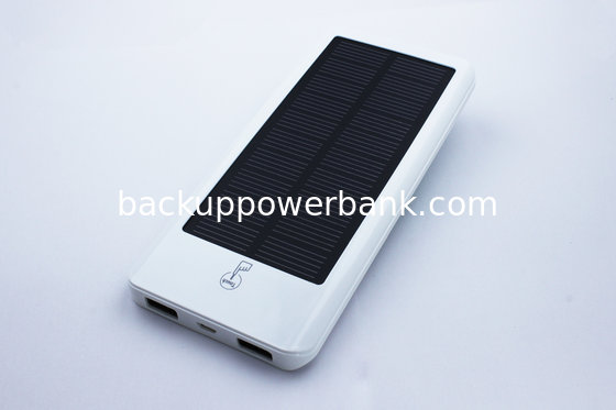 Elegant 8000mAh Power Bank , Touch Control Dual USB Solar Power Bank For iphone6 supplier