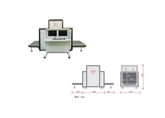 High Penetration Airport Baggage X Ray Machine with L Shaped Photodiode Array