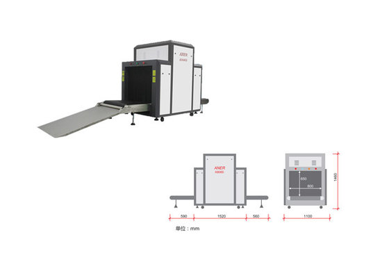 Multi Energy Color X Ray Baggage Scanner , Airport Security Screening Machines