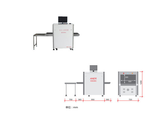 Airport application, CE certification K5030C x-ray luggage suitcase inspection security check scanner