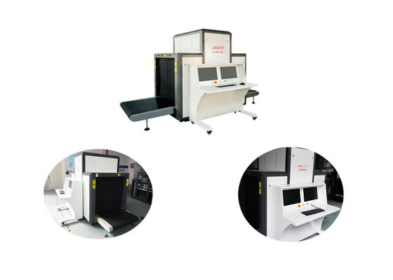 X Ray Airport Baggage Scanner / Airport Scanning Machine With Multi Energy Color