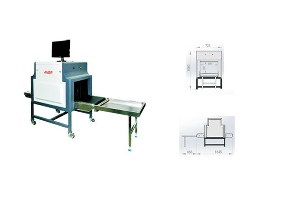 X Ray Luggage Security Inspection Scanning Equipment With High Density Alarm