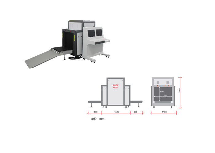 Easy Operate	X Ray Baggage Scanner Machine for Airport / Hotel / Shopping Mall