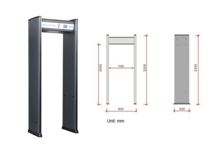 Waterproof Archway Walk Through Metal Detector For Factories / Hotels / Offices