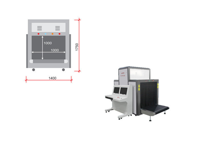 Commercial buildings , Military X Ray Baggage Security Scanning Scanner K100100