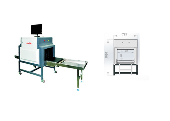 Railway Station X Ray Baggage Screening Machine With Conveyor Load 170Kg