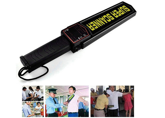 9V Subway / Airport Hand Held Metal Detector Body Scanner High Sensitivity