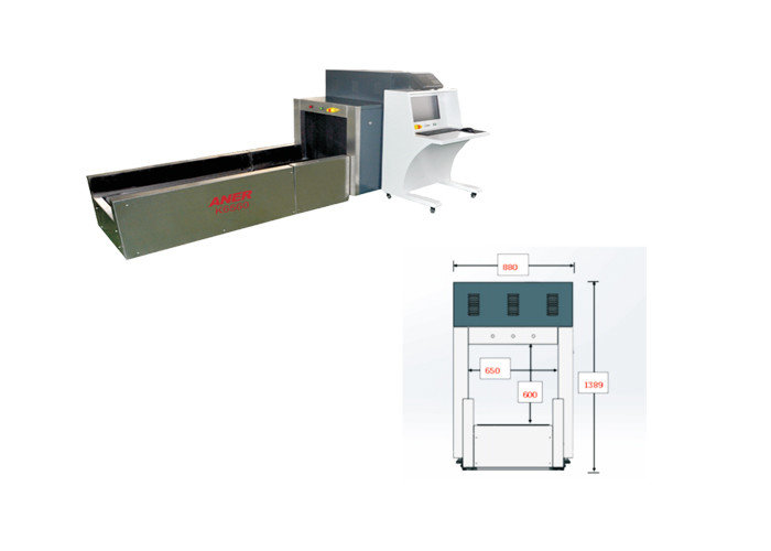 43mm Penetration X Ray Detection Equipment Weighing And Security Scanner